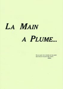 La Main à Plume – L'Arengario Studio Bibliografico